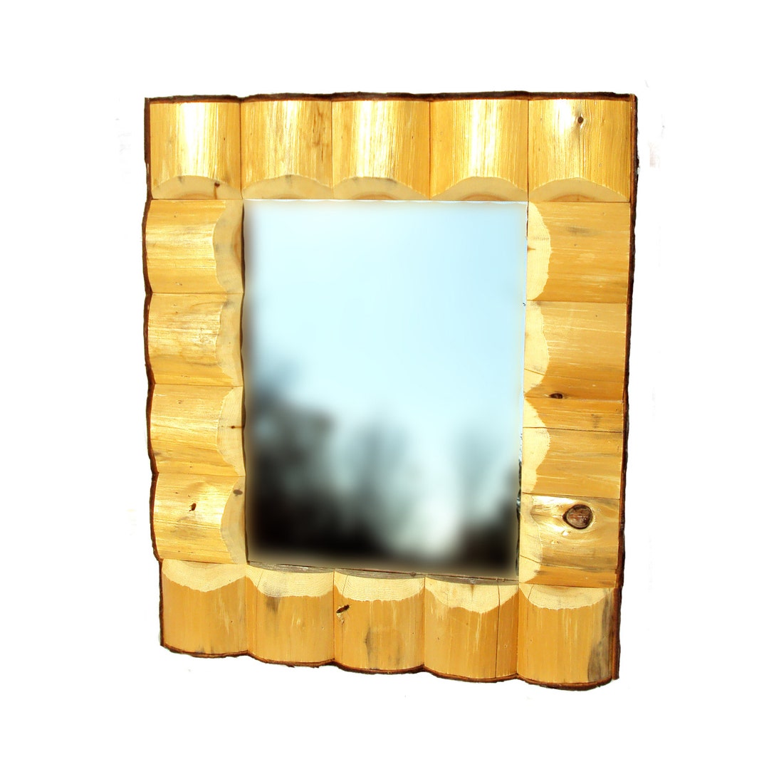 Norsemen Framed Mirror, Log Mirror, Lodge Mirror - Etsy
