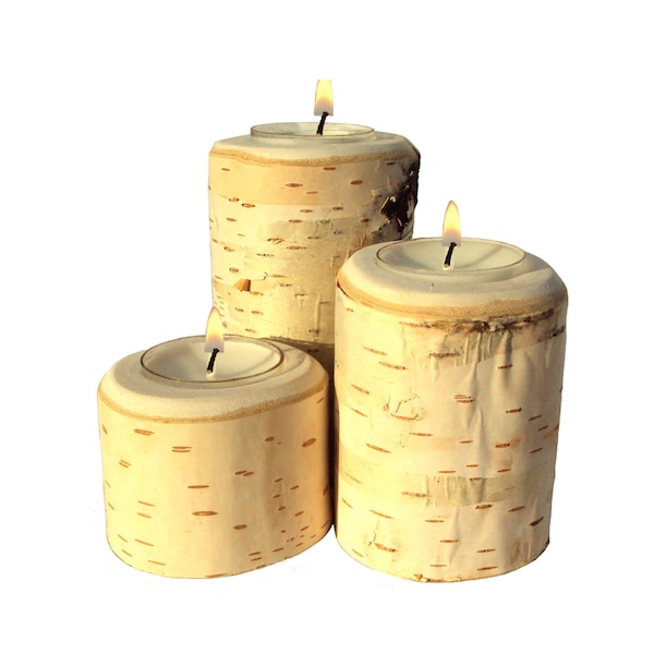 Birch Bark Candles - Etsy