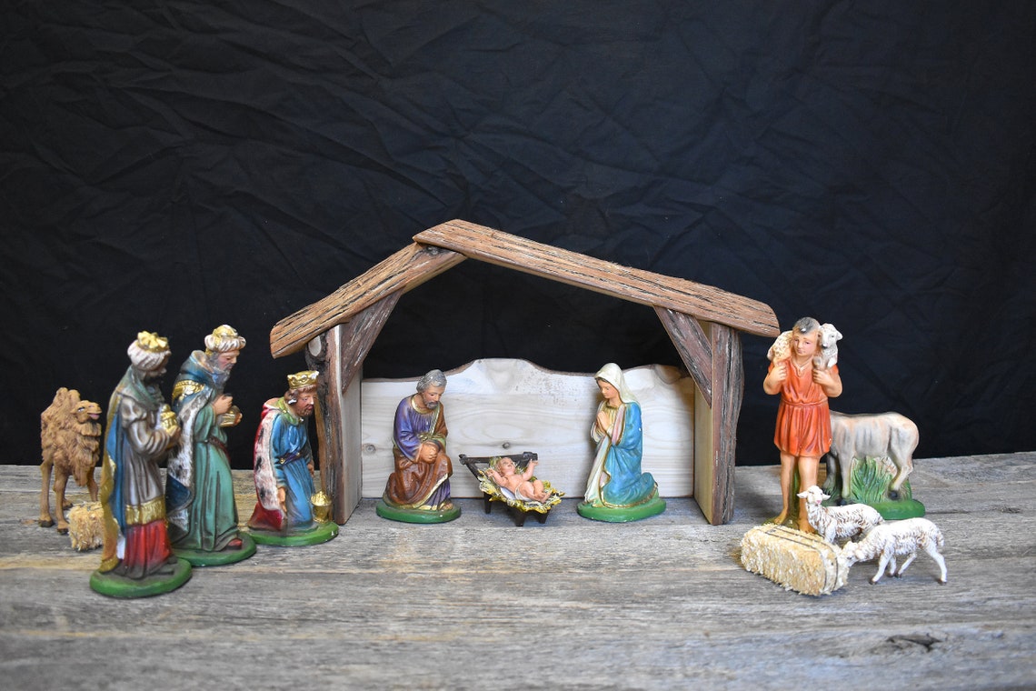 Nativity Stable, Manger, Creche, Set, Scene, and Barn Compatible With ...