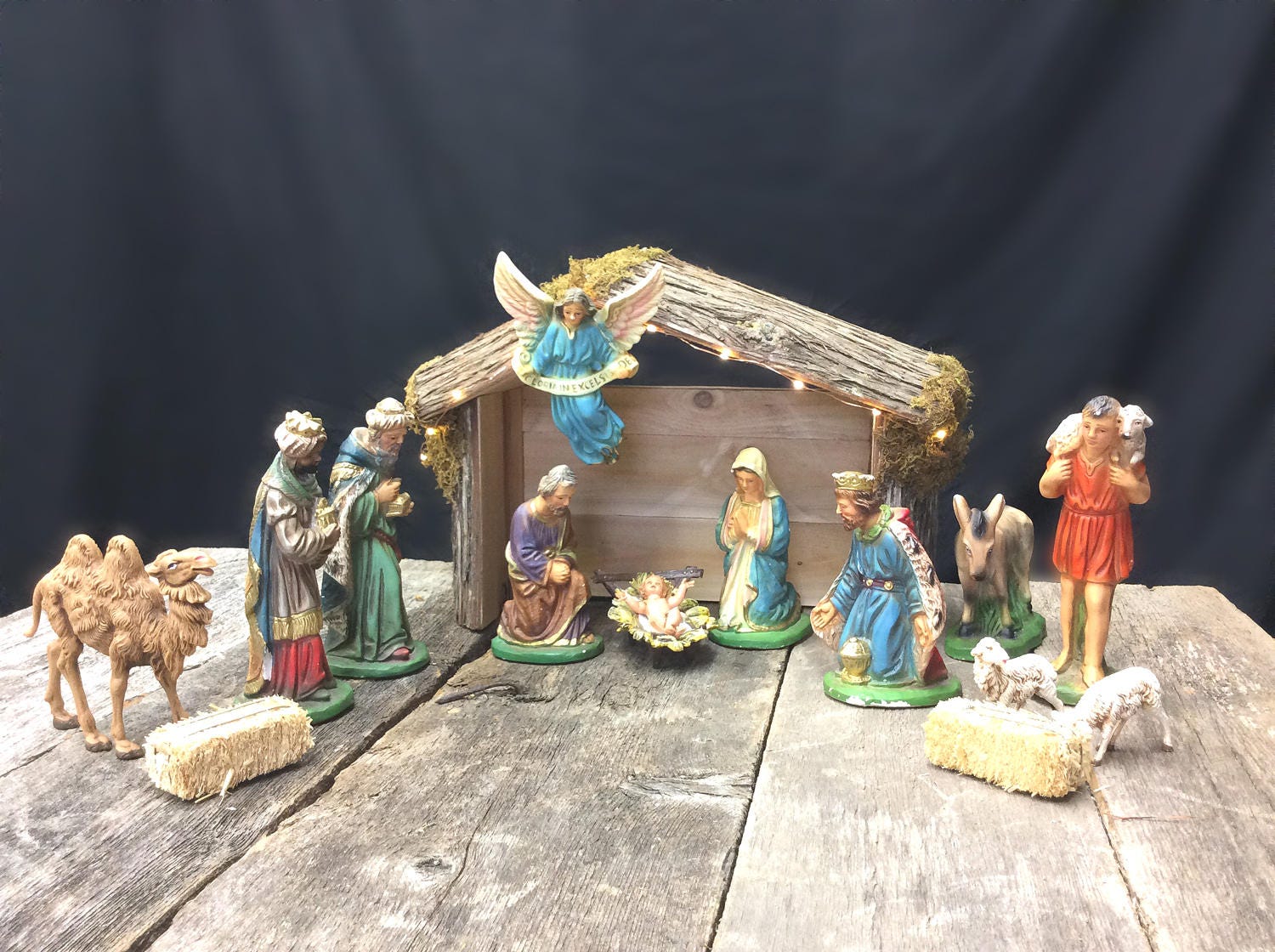 Manger Nativity Stable Creche Nativity Creche - Etsy Canada