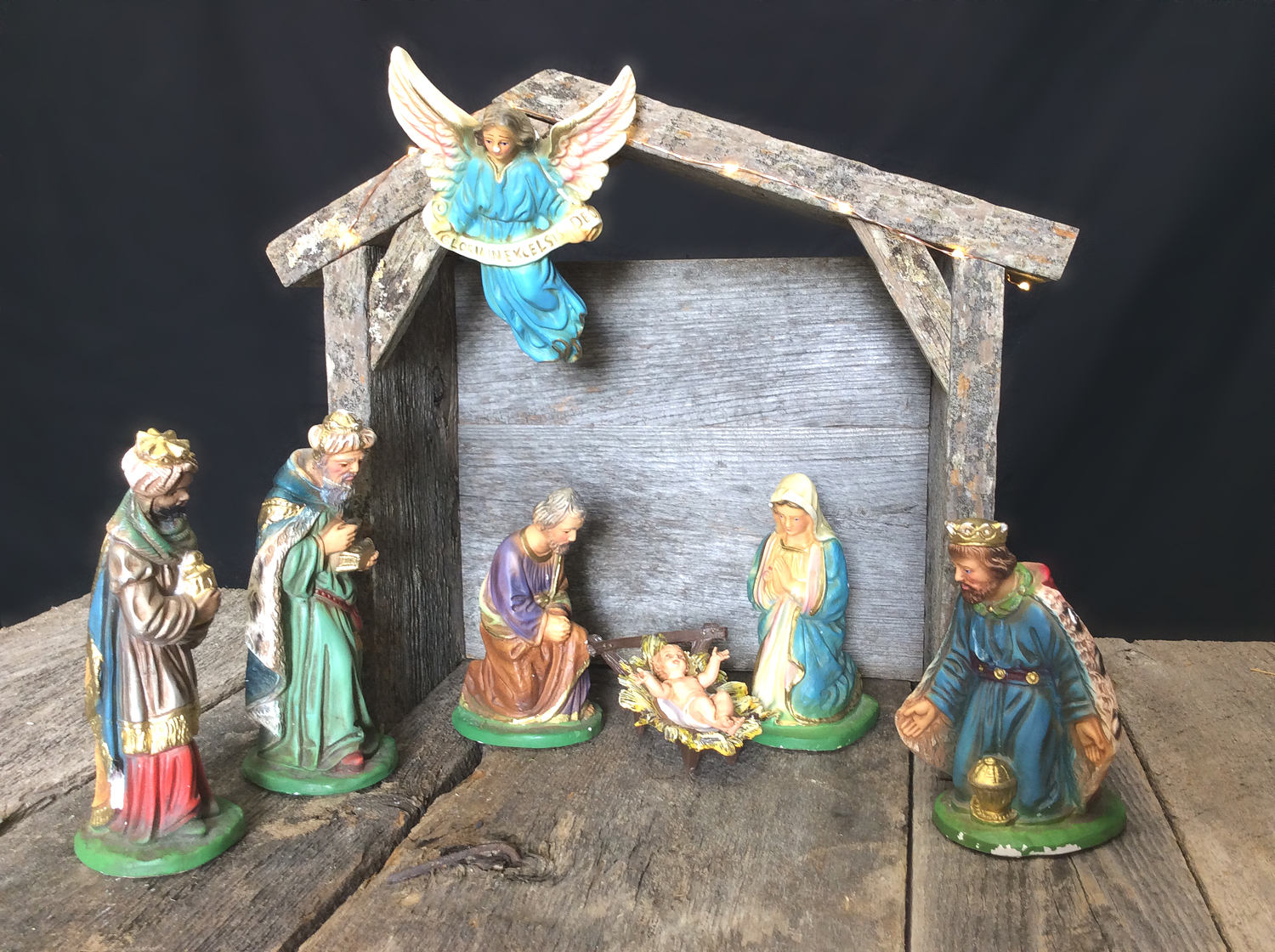 Tall Nativity Creche Barn Wood Manger, Nativity Stable - Etsy Canada