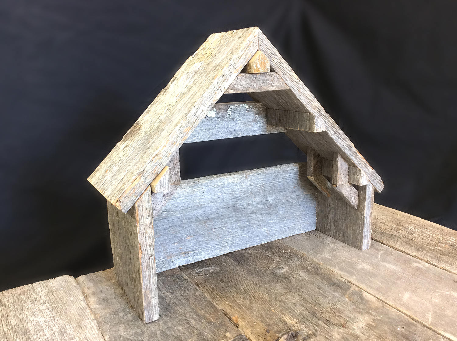 Large Nativity Creche Barn Wood Nativty Stable Rustic - Etsy Canada