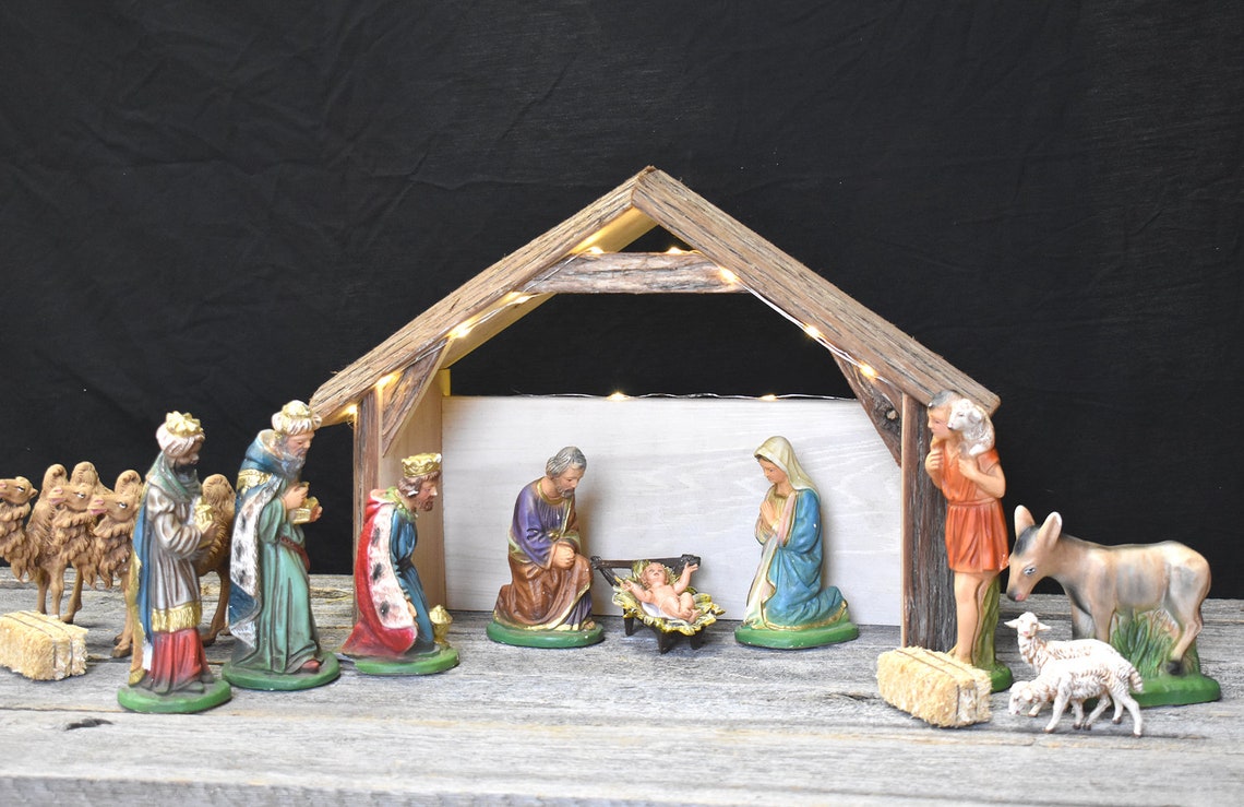 Nativity Stable Nativity Creche Nativity Barn Creche | Etsy