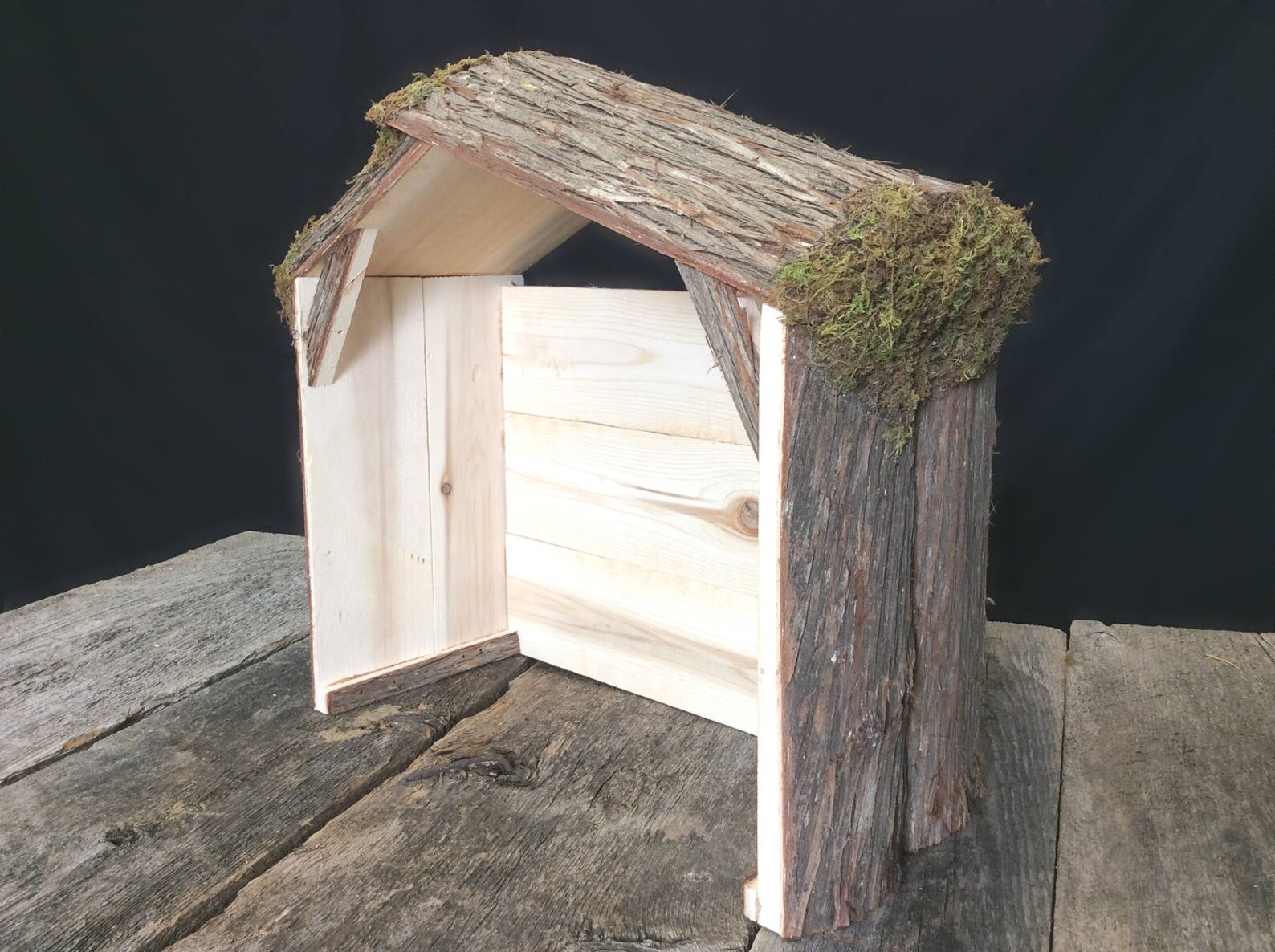 Tall Nativity Stable Manger Nativity Creche Manger Barn - Etsy