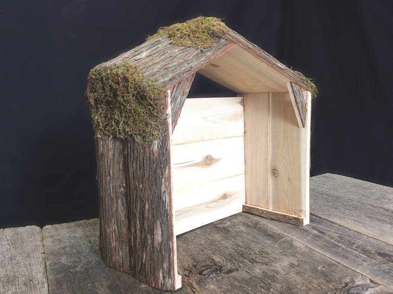 Tall Nativity Stable Manger Nativity Creche Manger Barn - Etsy