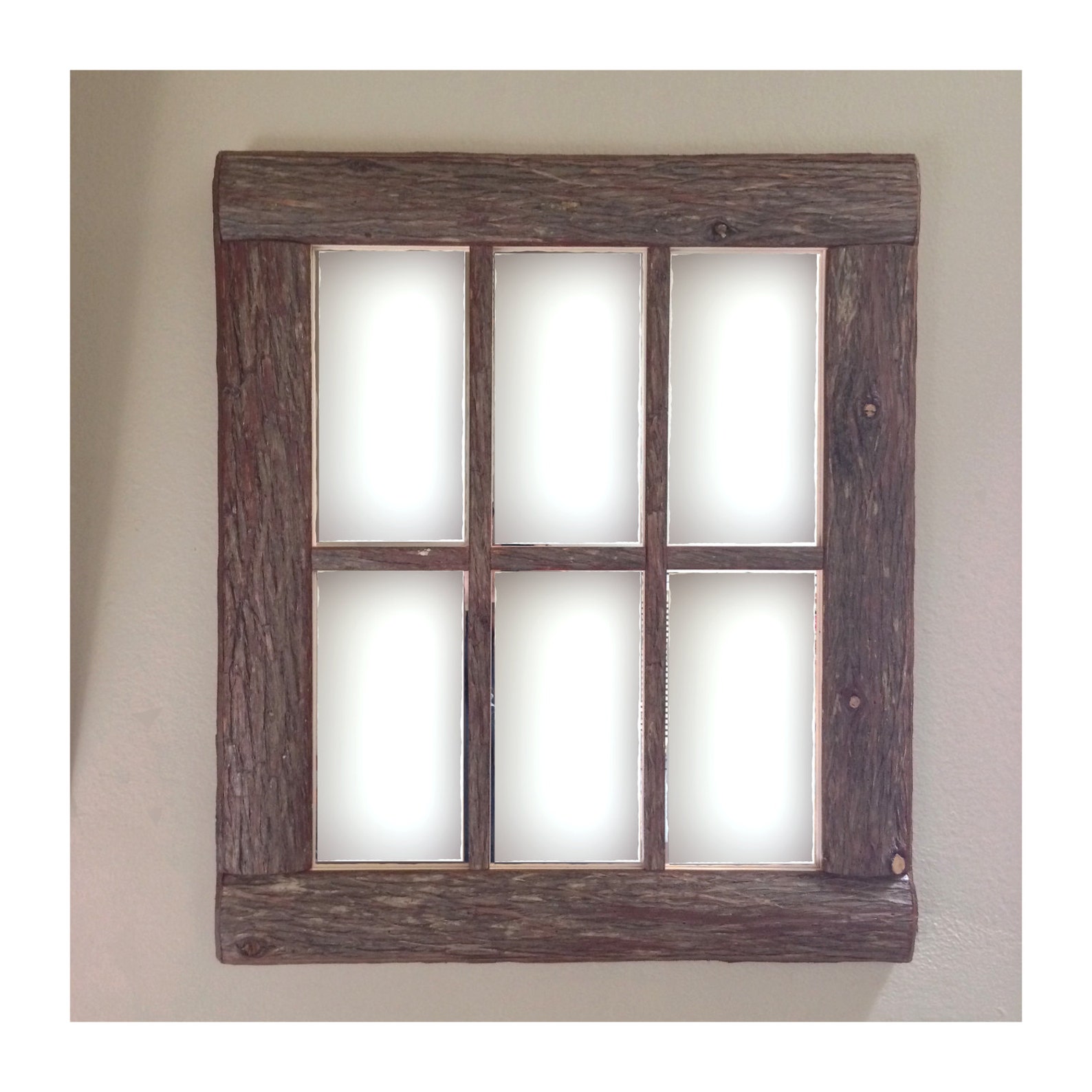RUSTIC MIRROR Window Mirror Window Pane Mirror Mirror With - Etsy