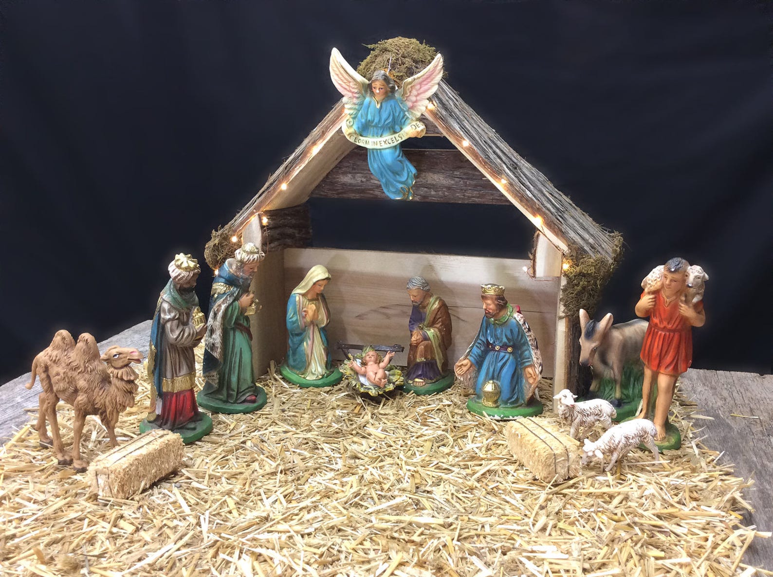 Nativity Creche Nativity Stable Rustic Nativity Manger - Etsy