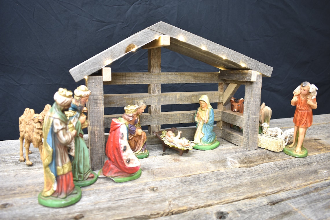 Nativity Stable Nativity Barn Nativity Creche Nativity - Etsy