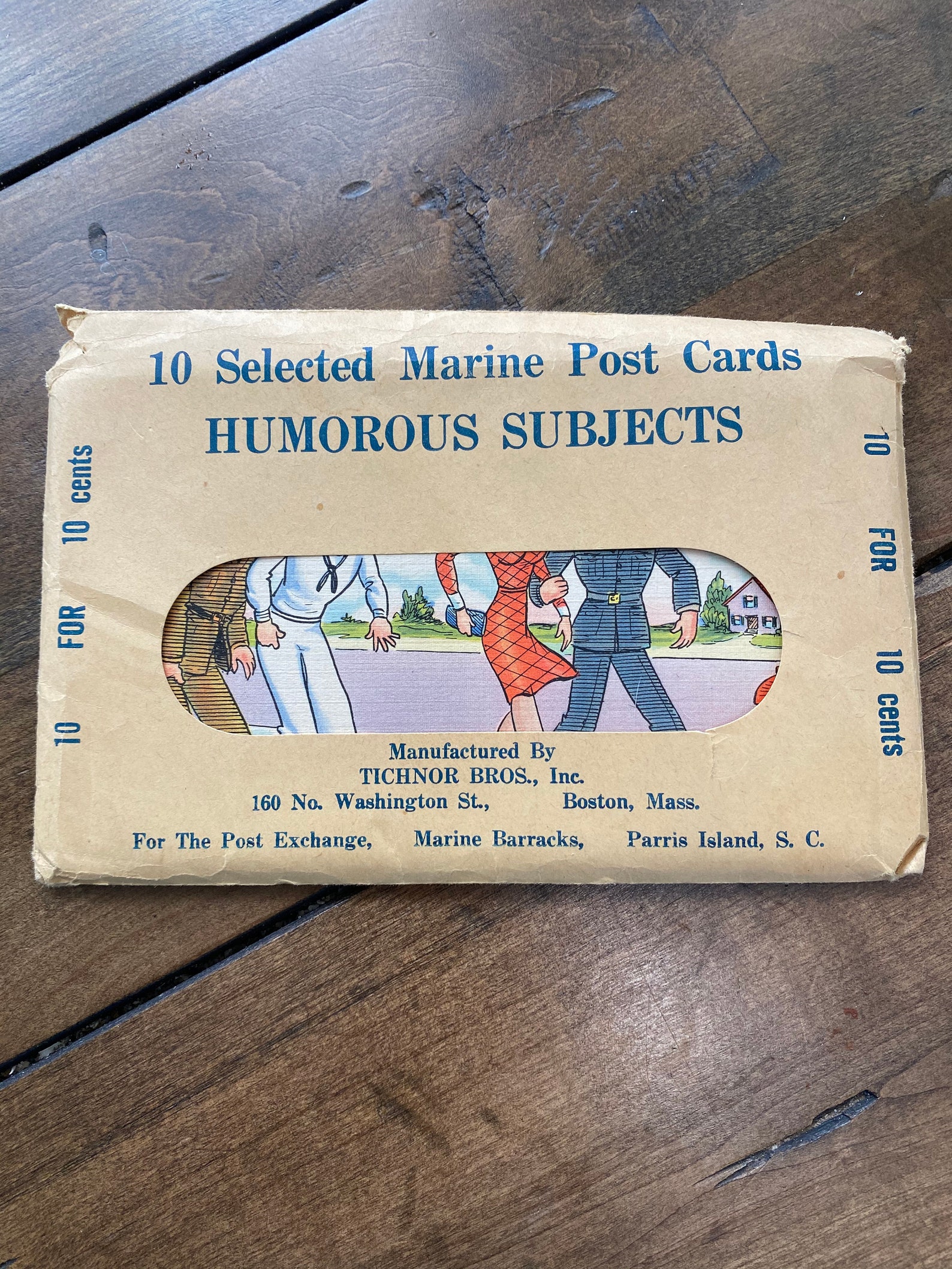 Set of WW11 Marine Humorous Post Cards Unused in Package - Etsy
