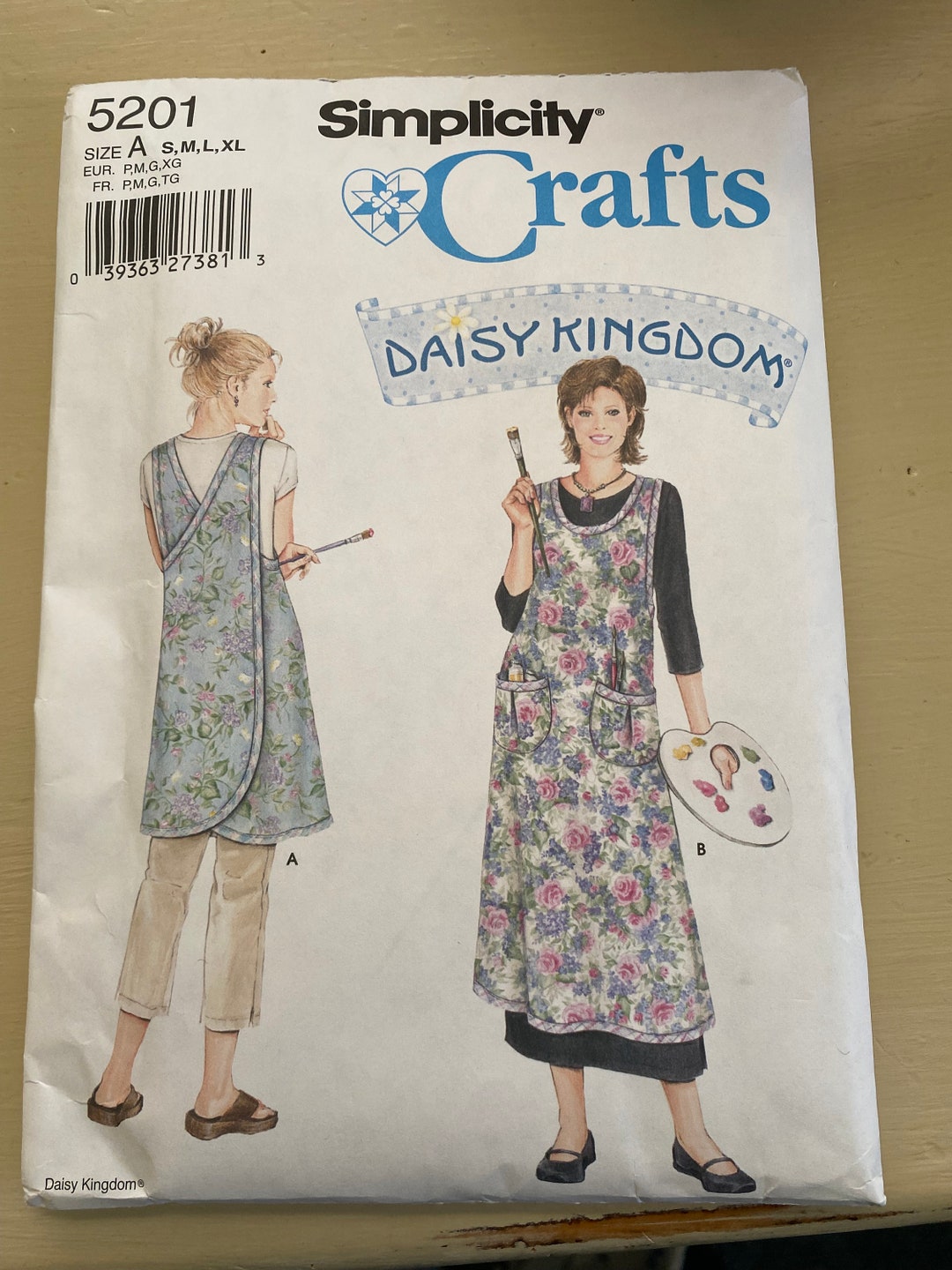 Wrap Around Apron Sewing Pattern Simplicity Un-cut - Etsy