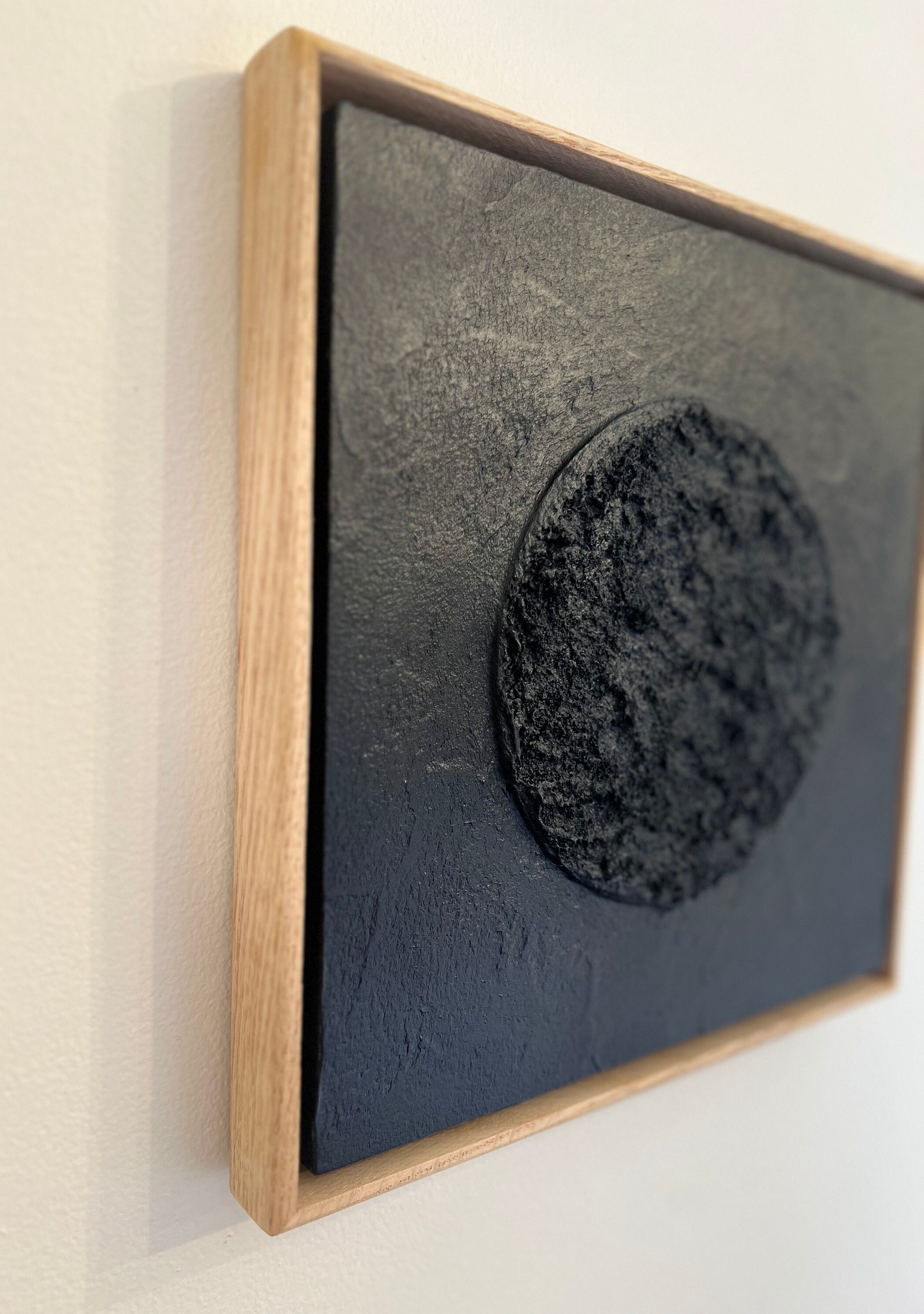 UNTITLED No. 39-textural Tonal Fiber Cement Plaster Original Abstract ...