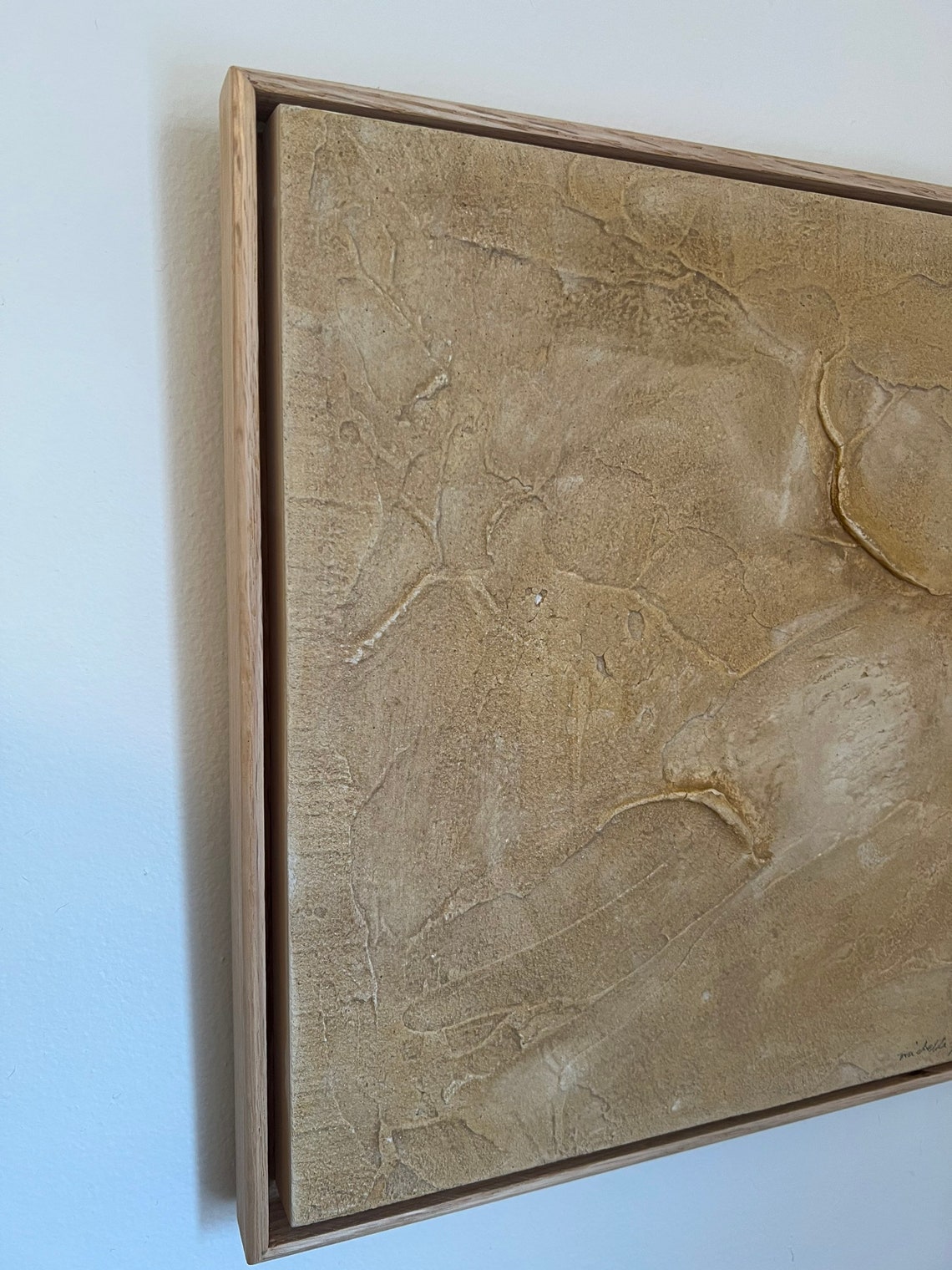 UNTITLED NO. 27-textural Tonal Clay Plaster Original Abstract Neutral 3 ...