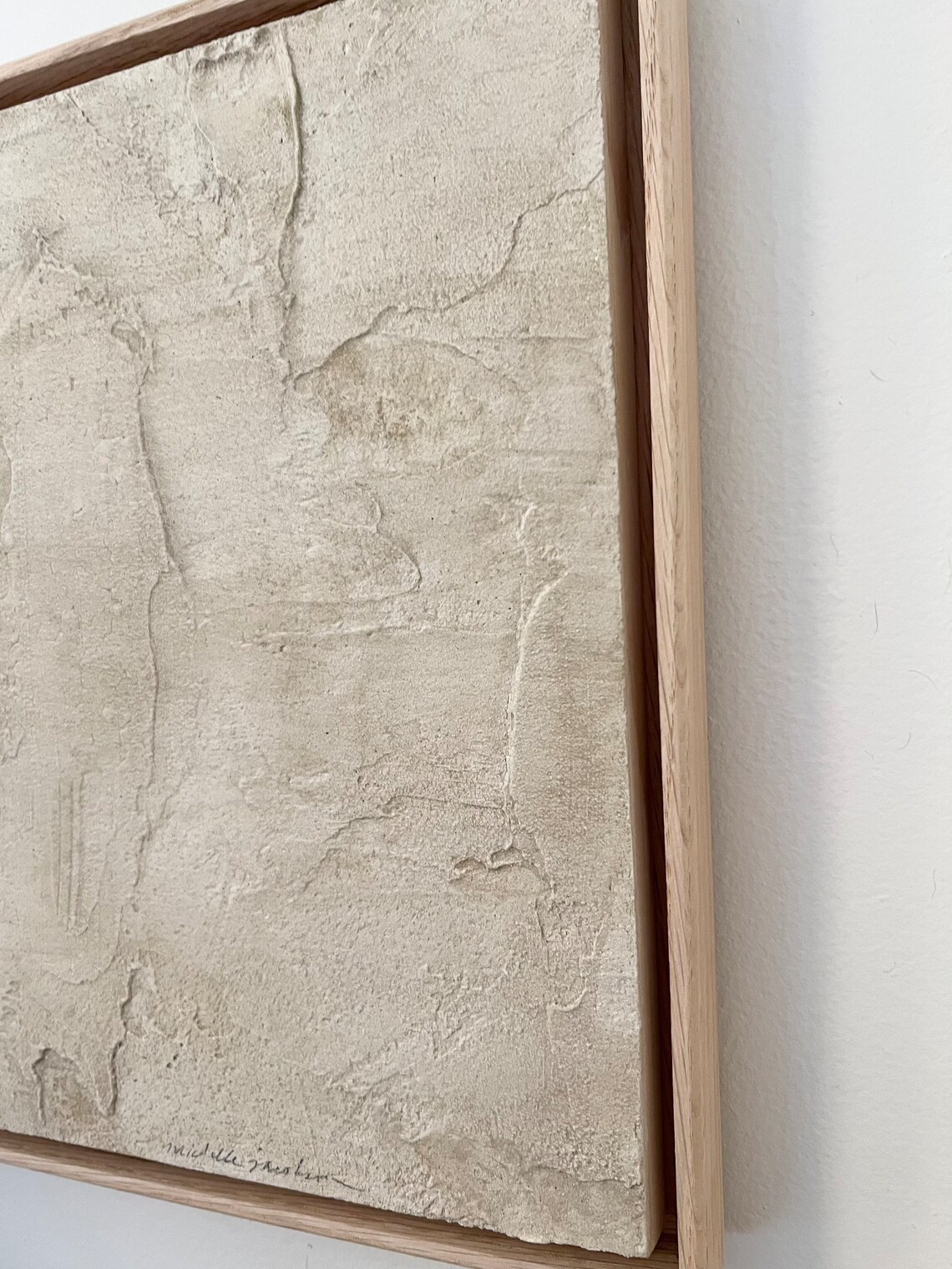 UNTITLED No. 31-textural Tonal Clay Plaster Original Abstract Neutral 3 ...