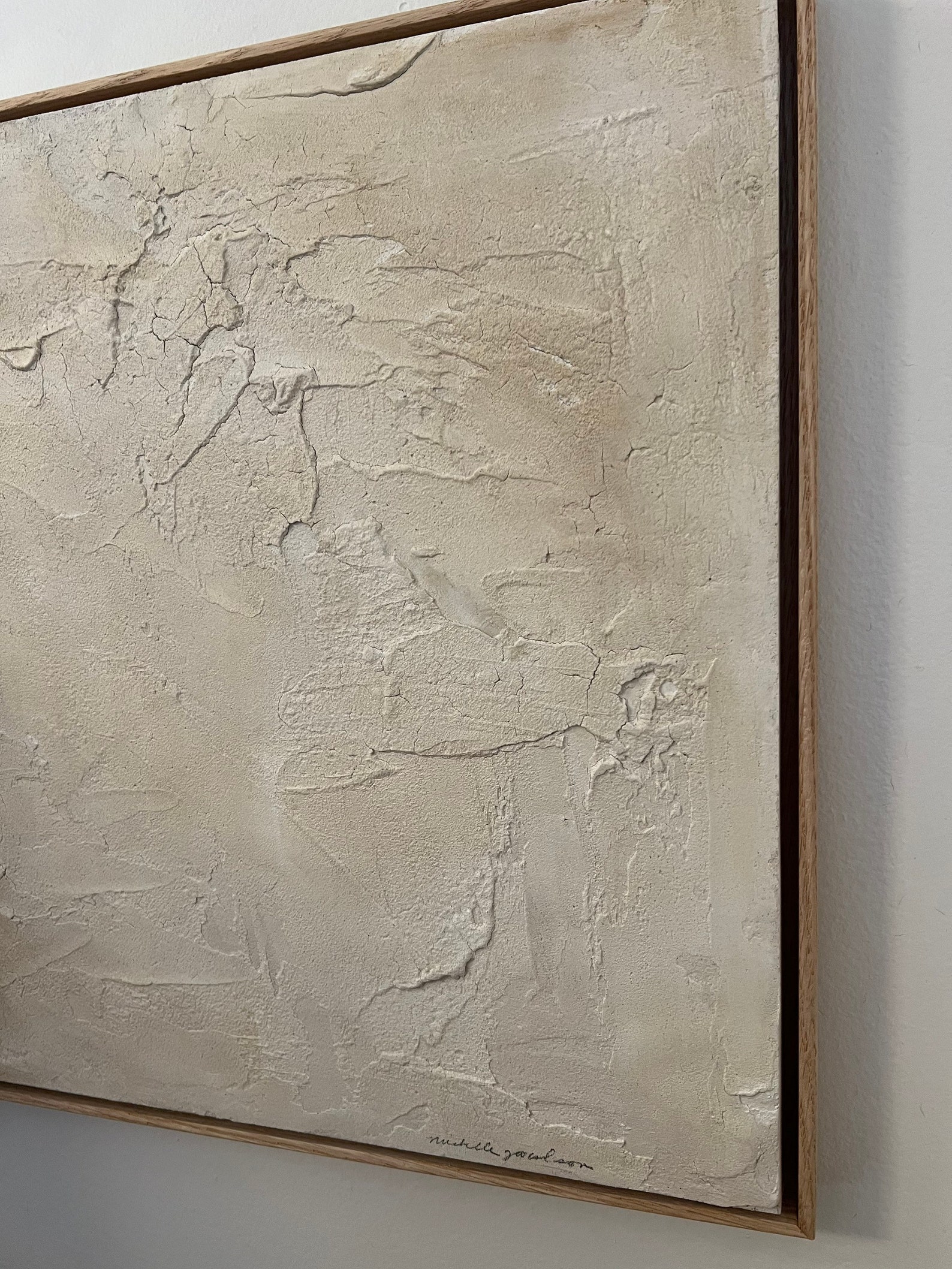 UNTITLED NO. 28-textural Tonal Clay Plaster Original Abstract Neutral 3 ...