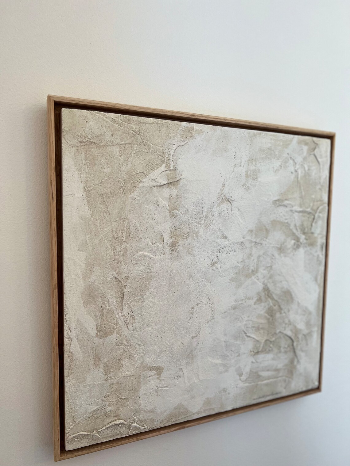UNTITLED NO. 36-textural Tonal Clay Plaster Original Abstract Neutral 3 ...