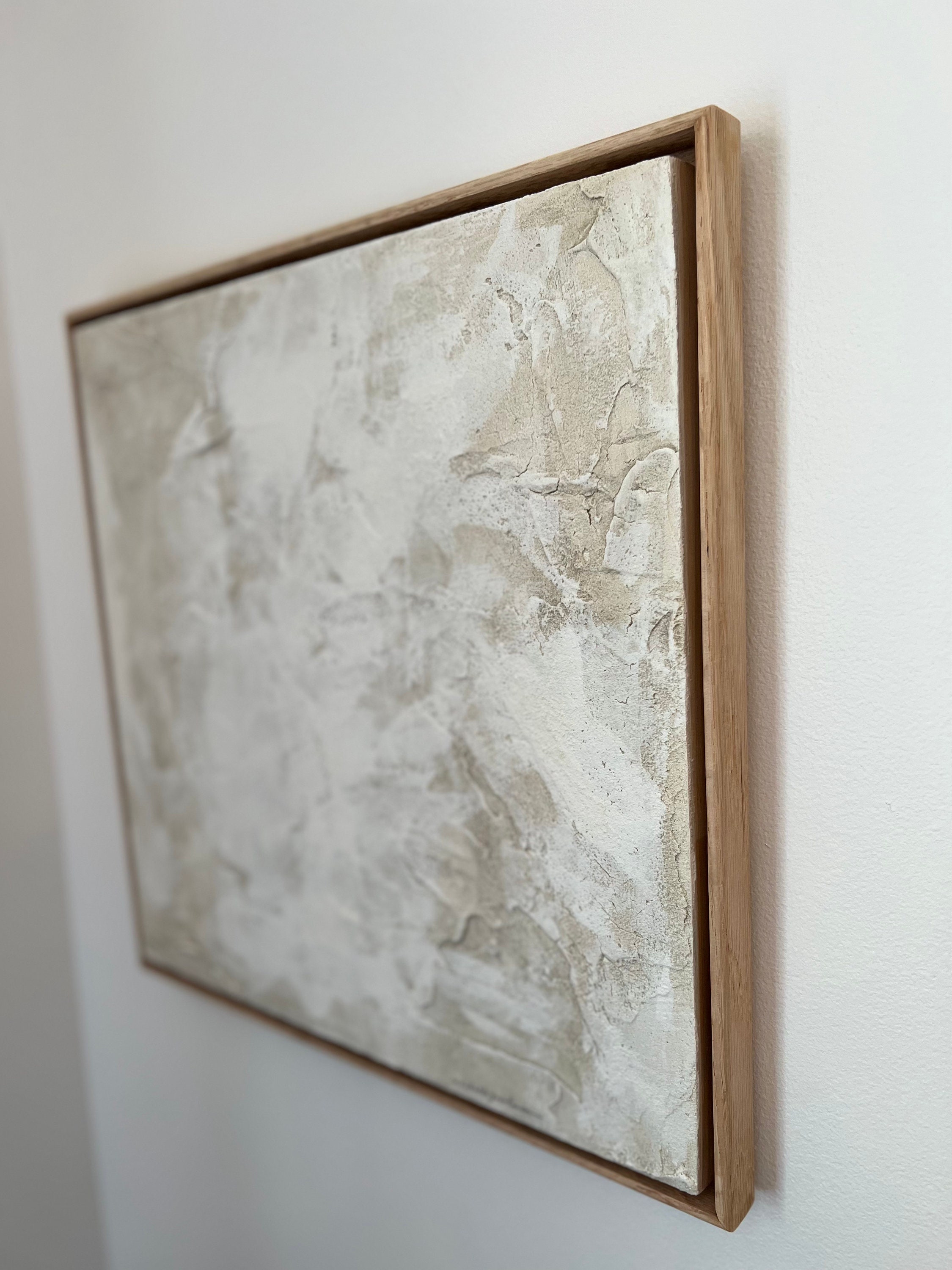 UNTITLED NO. 36-textural Tonal Clay Plaster Original Abstract Neutral 3 ...