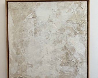 UNTITLED NO. 28-textural Tonal Clay Plaster Original Abstract Neutral 3 ...