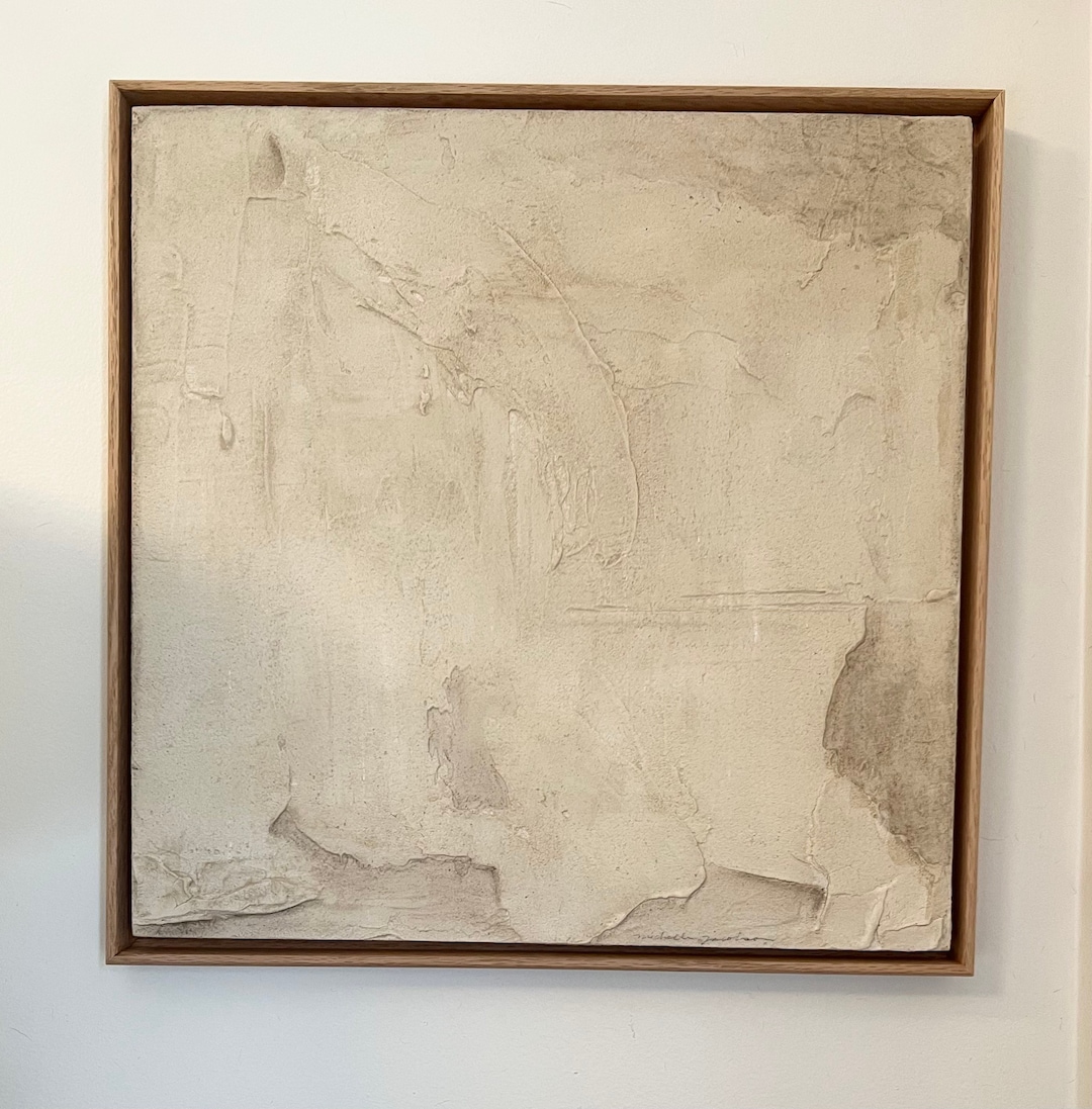 UNTITLED No. 29-textural Tonal Clay Plaster Original Abstract Neutral 3 ...