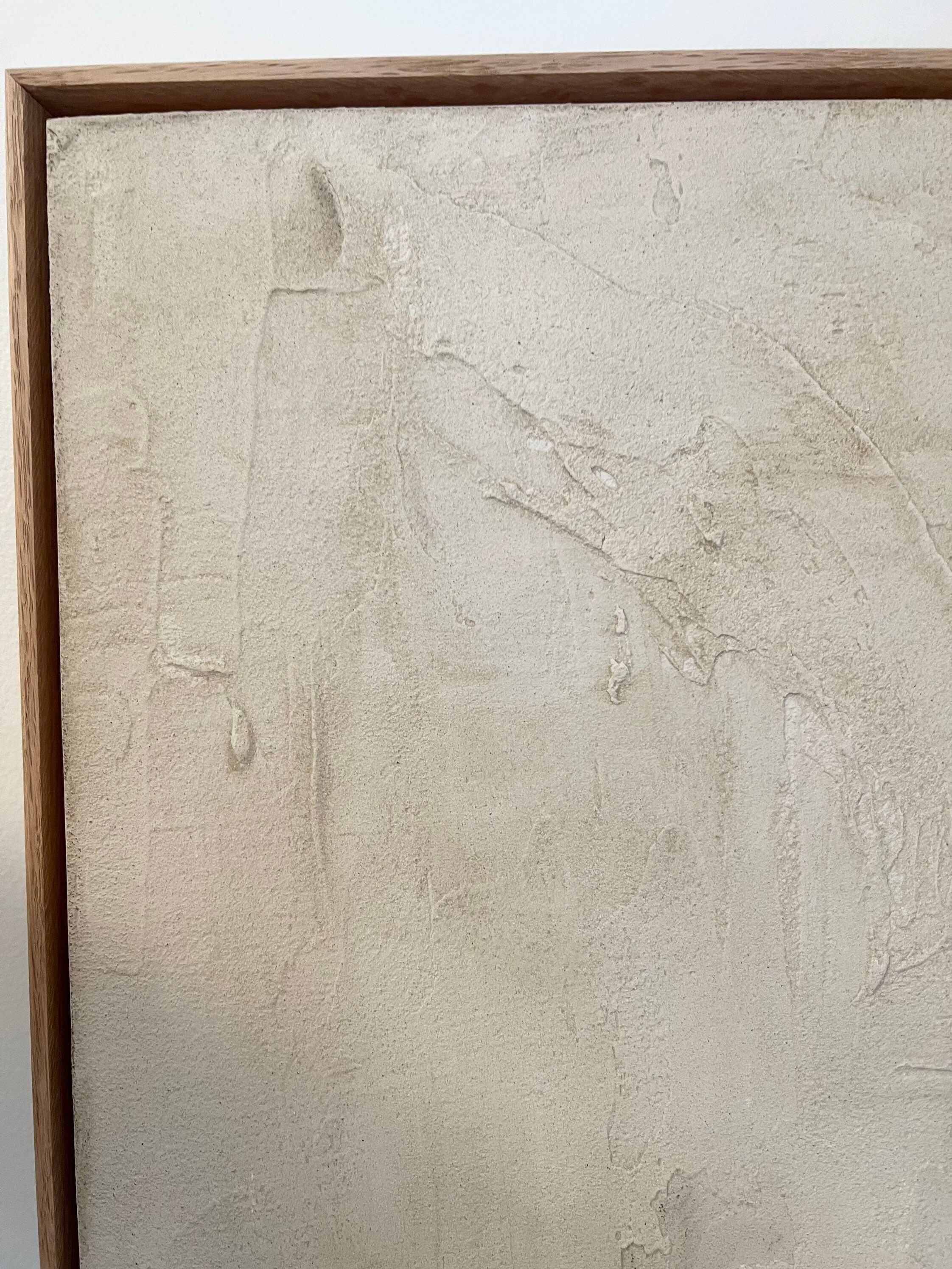 UNTITLED No. 29-textural Tonal Clay Plaster Original Abstract Neutral 3 ...