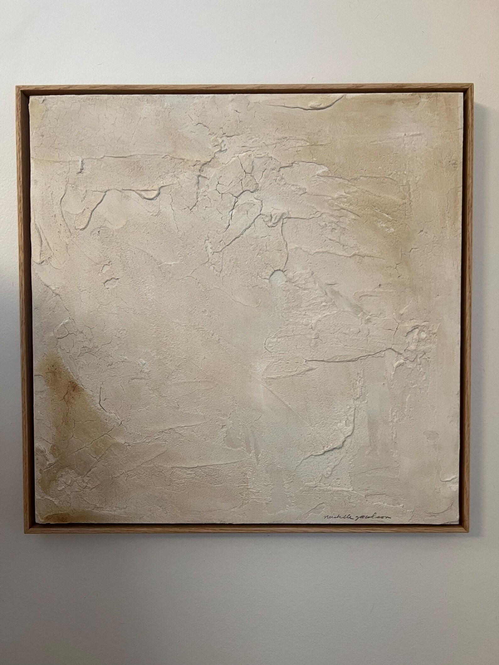 UNTITLED NO. 28-textural Tonal Clay Plaster Original Abstract Neutral 3 ...