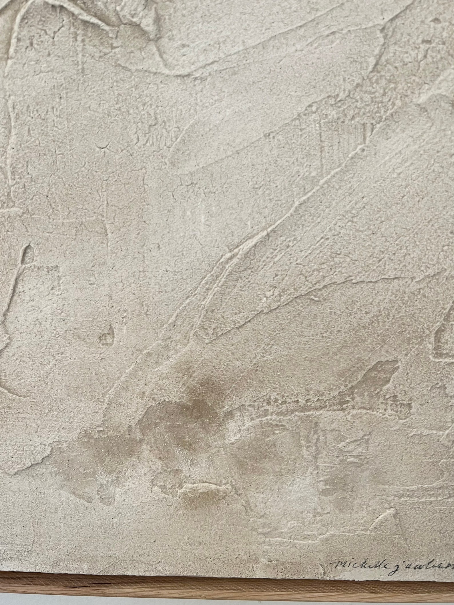 UNTITLED No. 30-textural Tonal Clay Plaster Original Abstract Neutral 3 ...