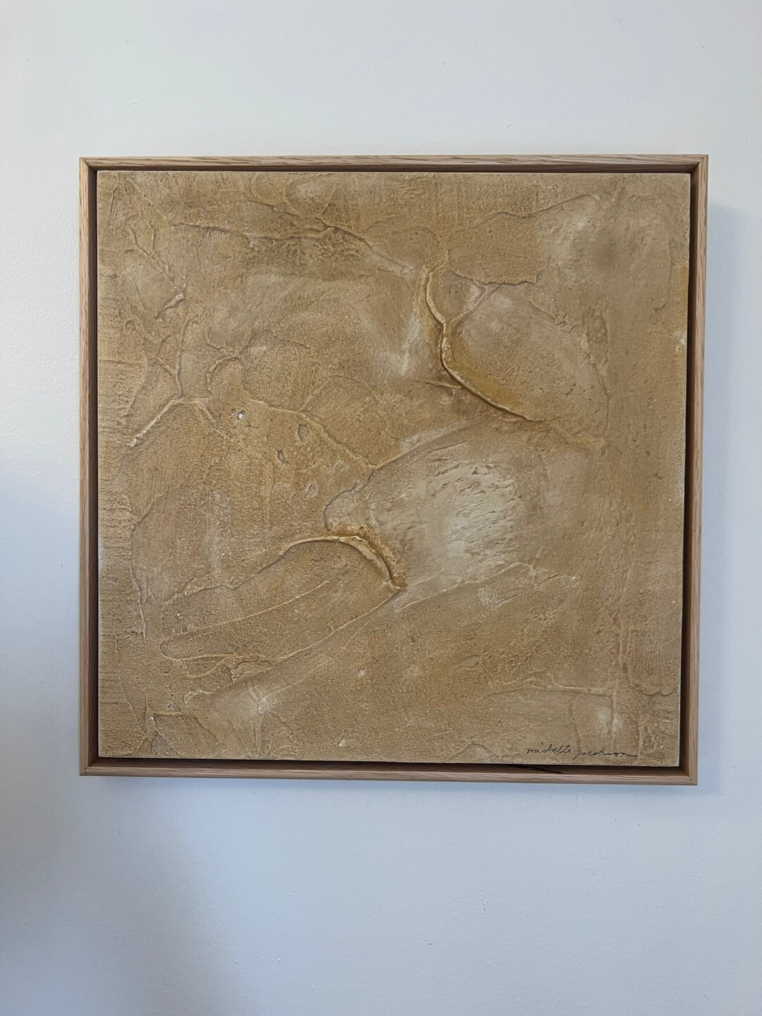 UNTITLED NO. 27-textural Tonal Clay Plaster Original Abstract Neutral 3 ...