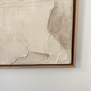 UNTITLED No. 29-textural Tonal Clay Plaster Original Abstract Neutral 3 ...