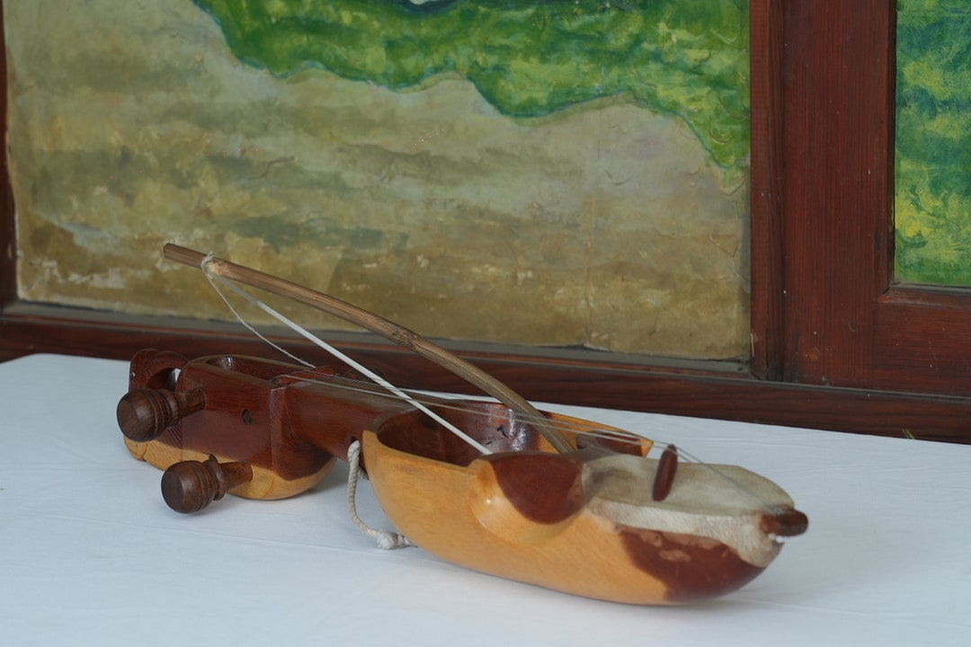 Large Traditional Nepali Sarangi - Handcrafted Musical Instrument for ...