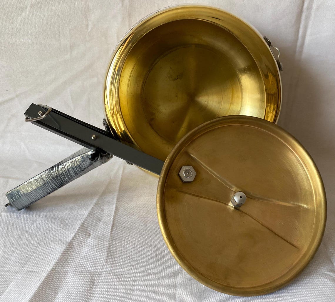 Handmade Brass Cooker 5 Liter Traditional Nepali Cookware | Artisan ...