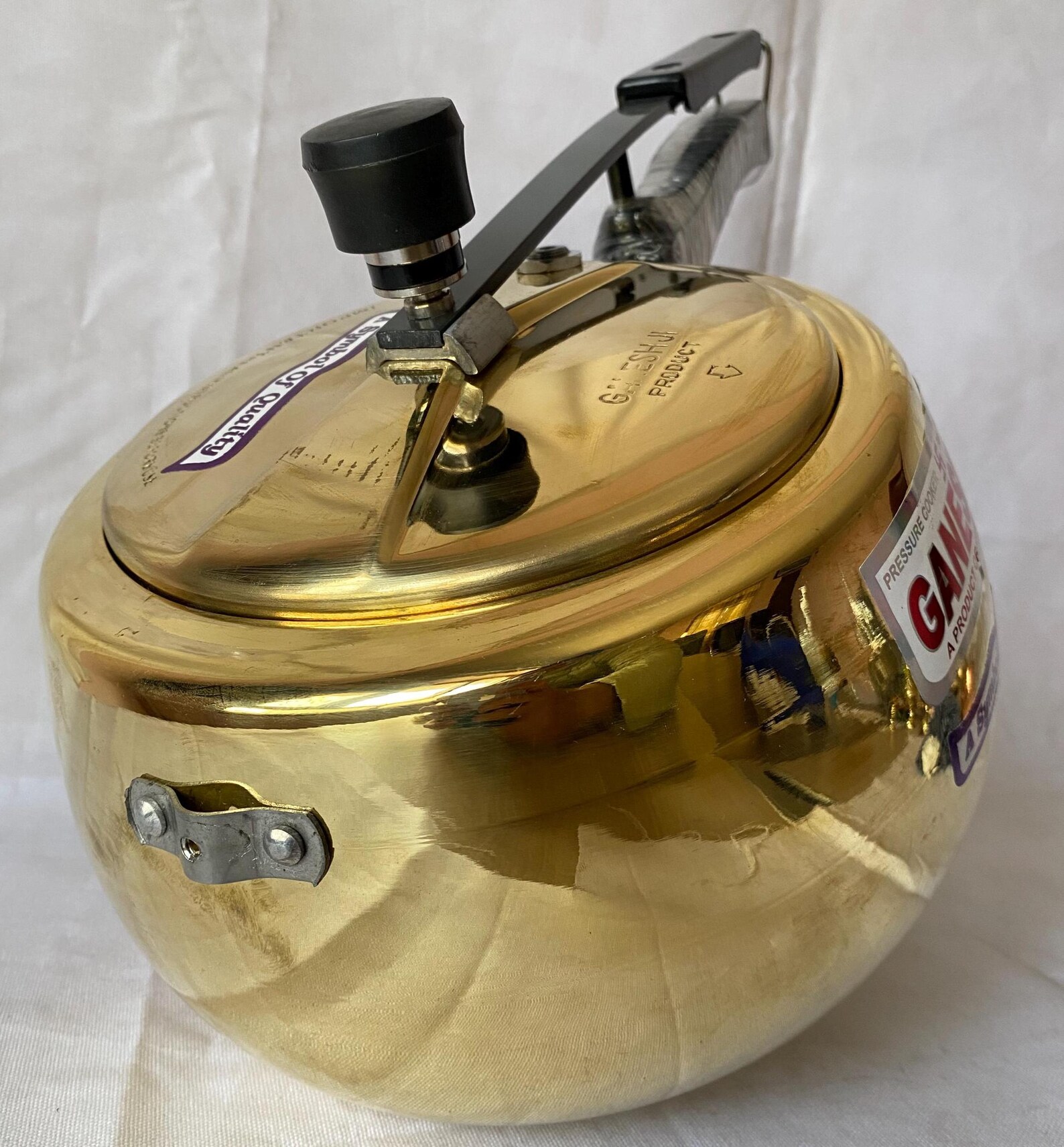 Handmade Brass Cooker 5 Liter Traditional Nepali Cookware | Artisan ...
