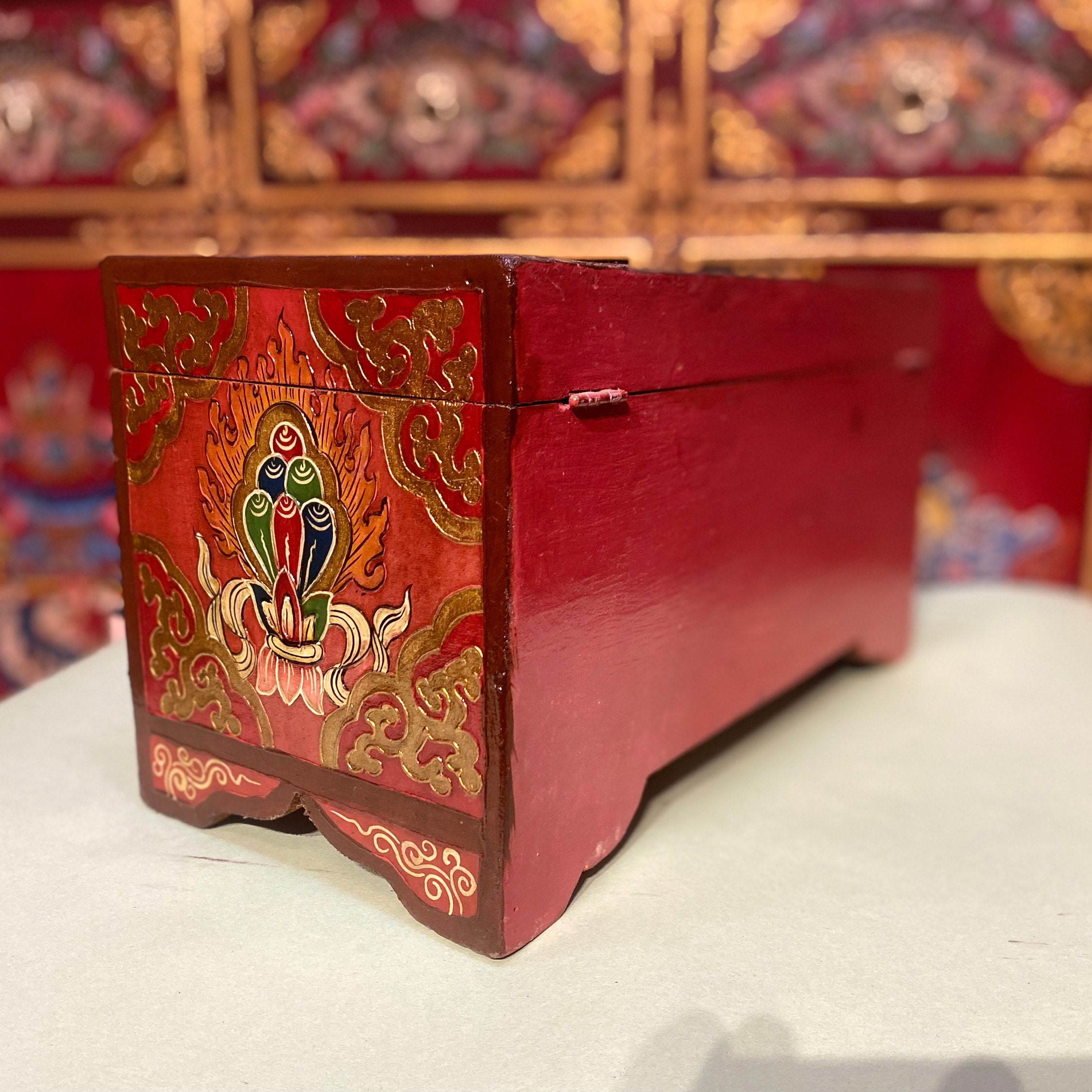 Authentic Tibetan Jewelry/mala/ritual Box large - Etsy
