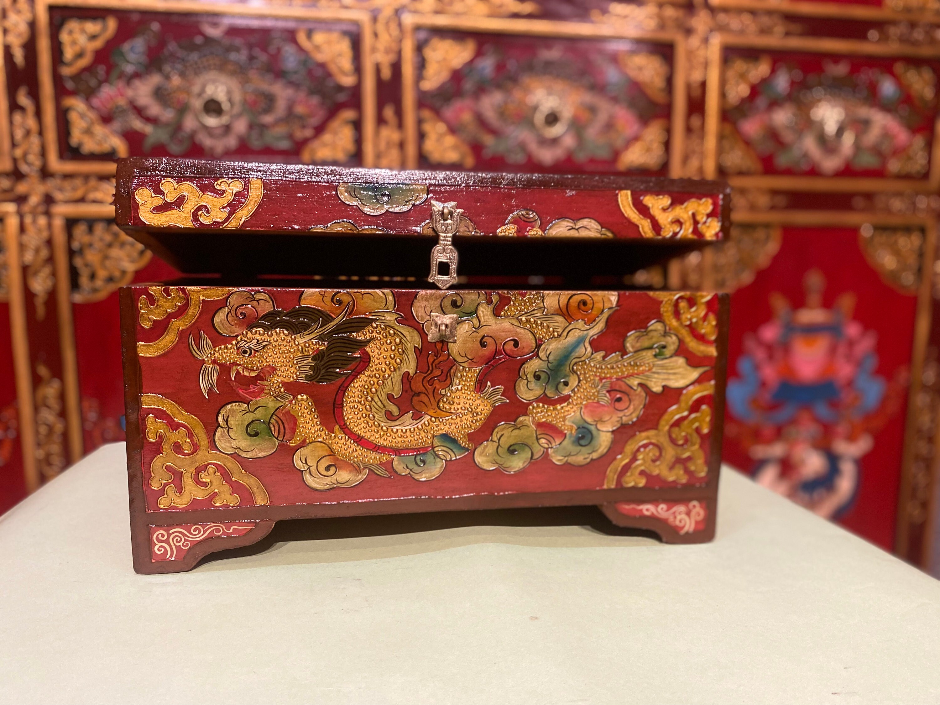 Authentic Tibetan Jewelry/mala/ritual Box large - Etsy