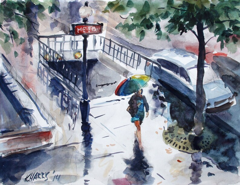 Paris Note Cards/8 Cards/2 Designs - Etsy