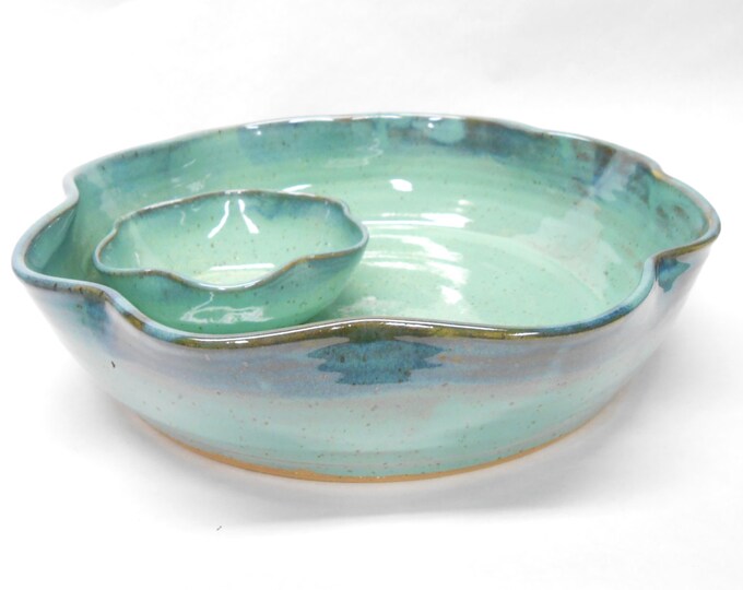 Pottery Chip and Dip, Ceramic Chip and Salsa, Pottery Chip and Salsa ...