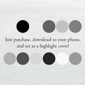 Shades of Gray Instagram Highlight Covers Story Highlight Covers Pack ...