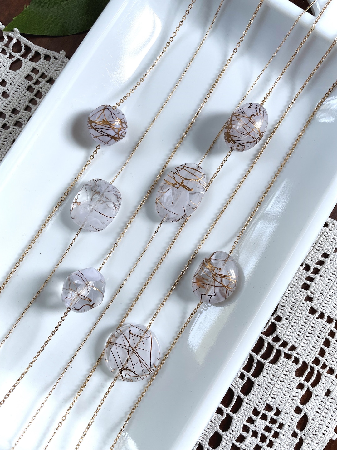 Kintsugi Inspired Jewelry, Simple Necklace, Inspirational Gift ...