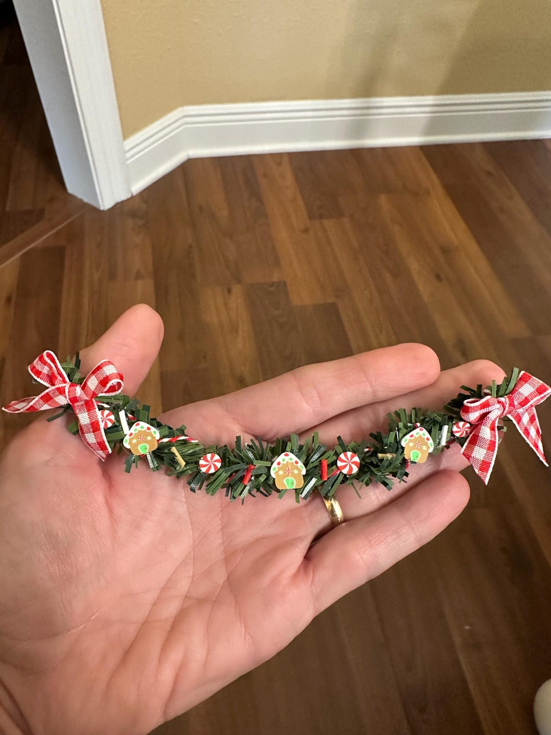 Miniature Garland ~ Dollhouse Garland ~ Christmas Decor ~ 1/12th Scale ...