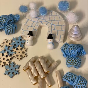 Snowflake Sensory Play Snowman Sensory Play Christmas Sensory Play ...