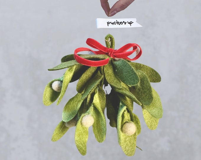 Felt Mistletoe - Etsy
