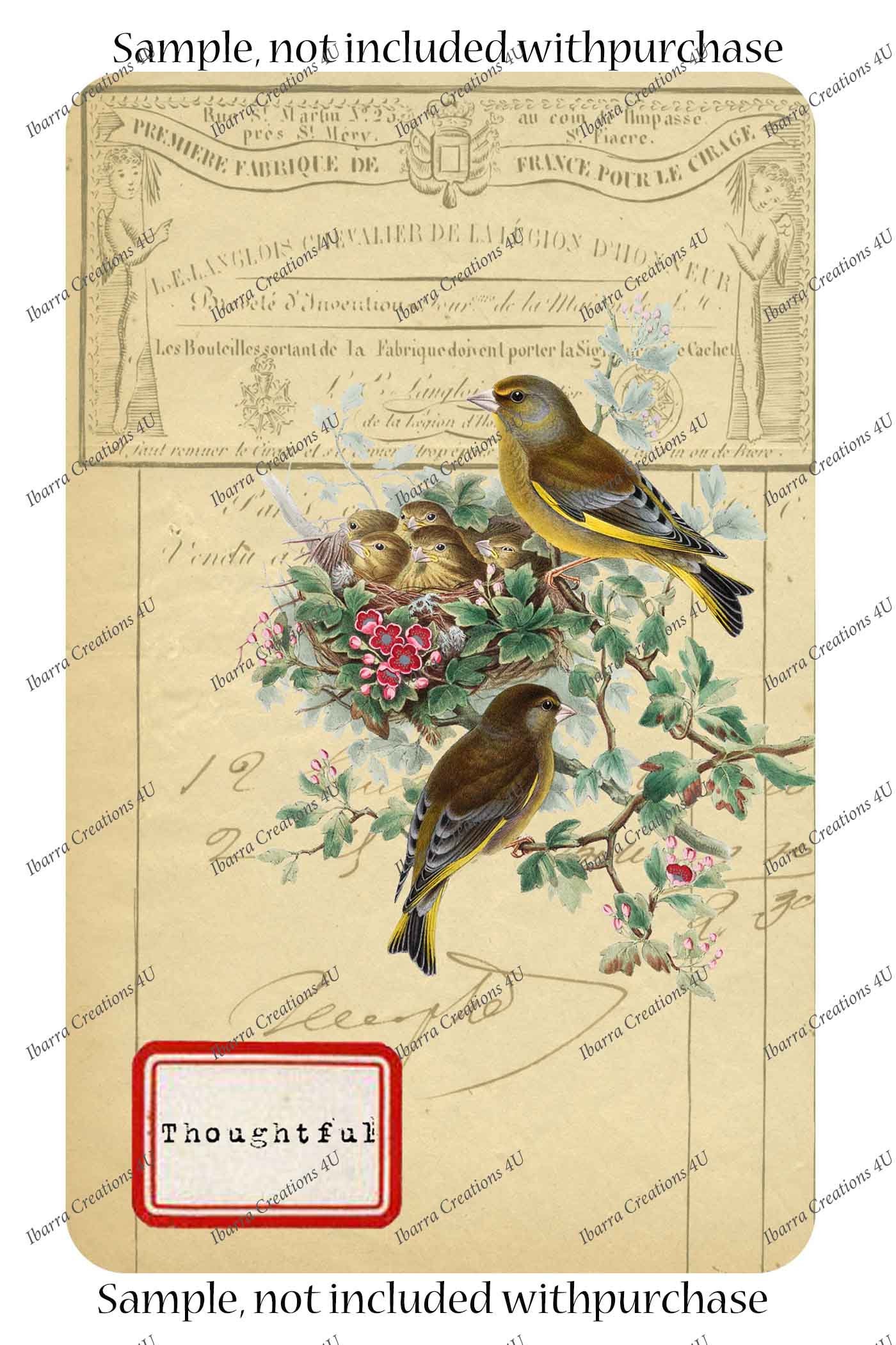 Digital Vintage Labels, Printable Word Labels - Etsy