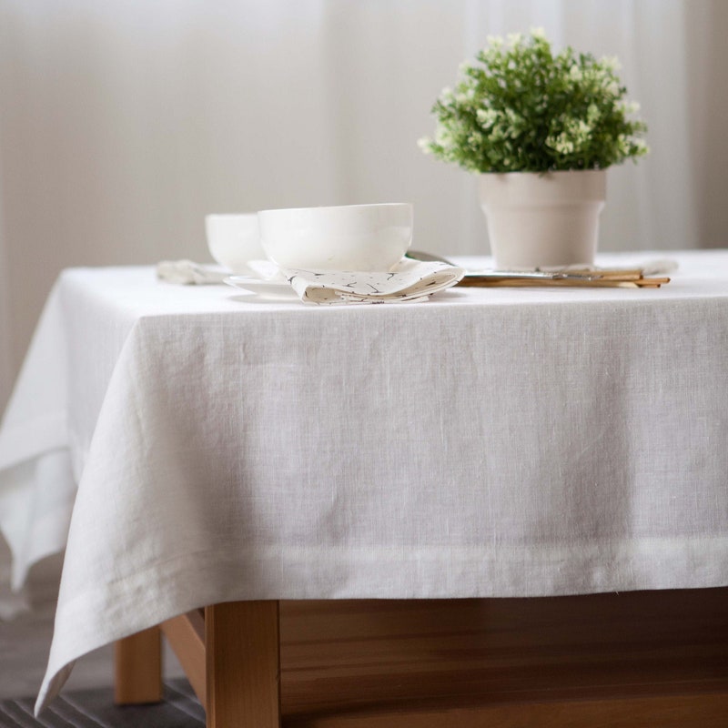 Linen Tablecloth - Etsy