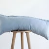 The XL Lumbar : Signature Chenille // Mist | Velvet Pillow | Blue ...