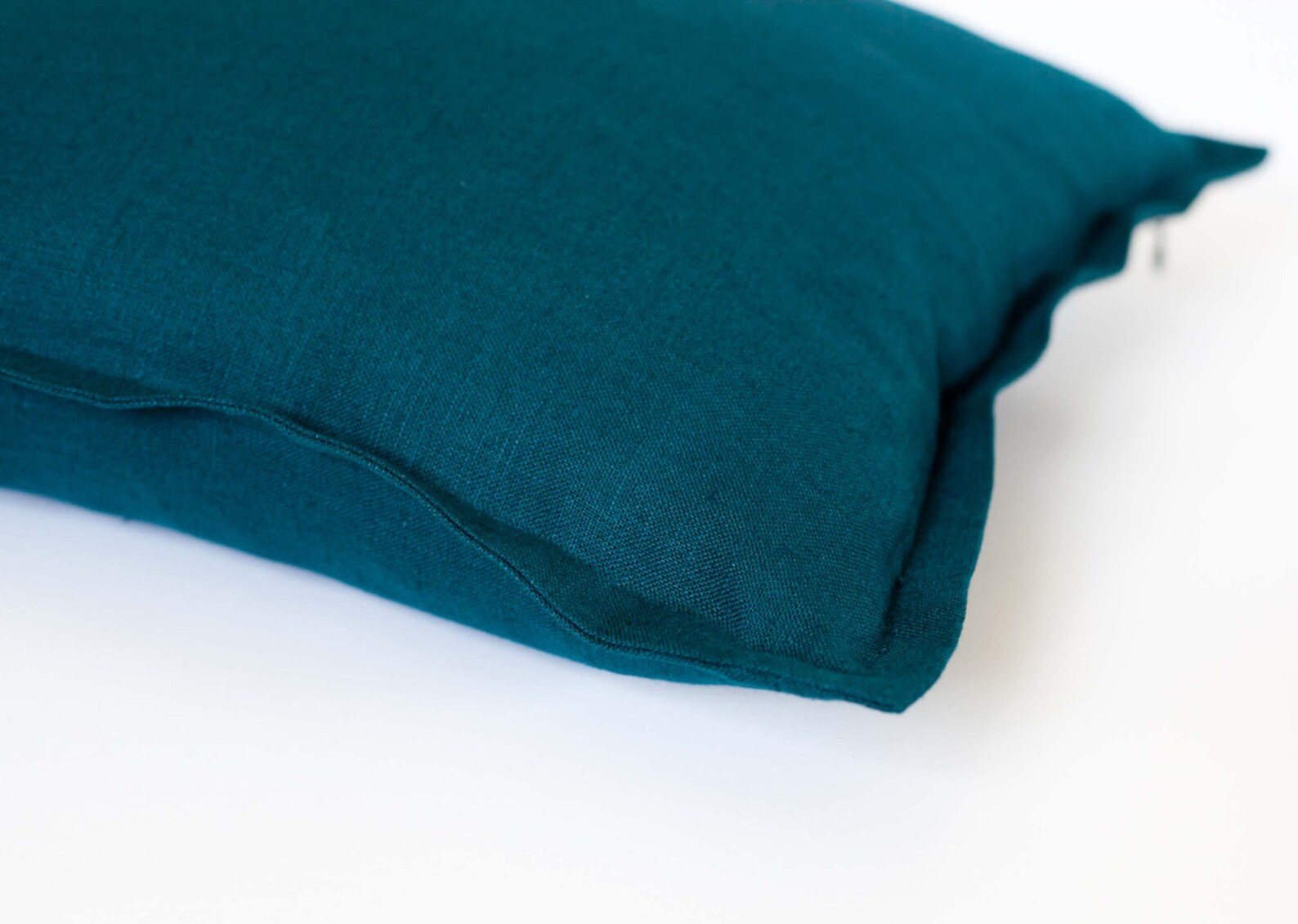 Teal Blue Throw Pillow Cover Oxford Blue Pillowcase Custom - Etsy