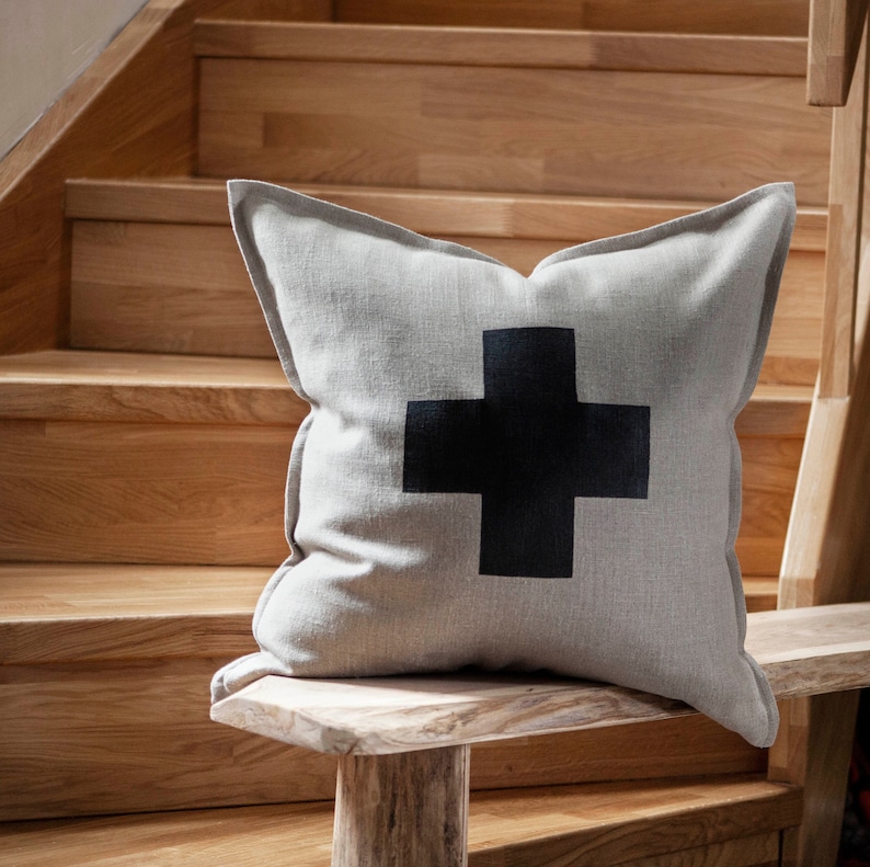 Swiss Cross Pillow Cover Cross Pillow Decorative Pillow | Etsy