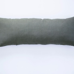 Long Lumbar Pillow Cover, Sage Green Body Pillow Case - Sage Green ...