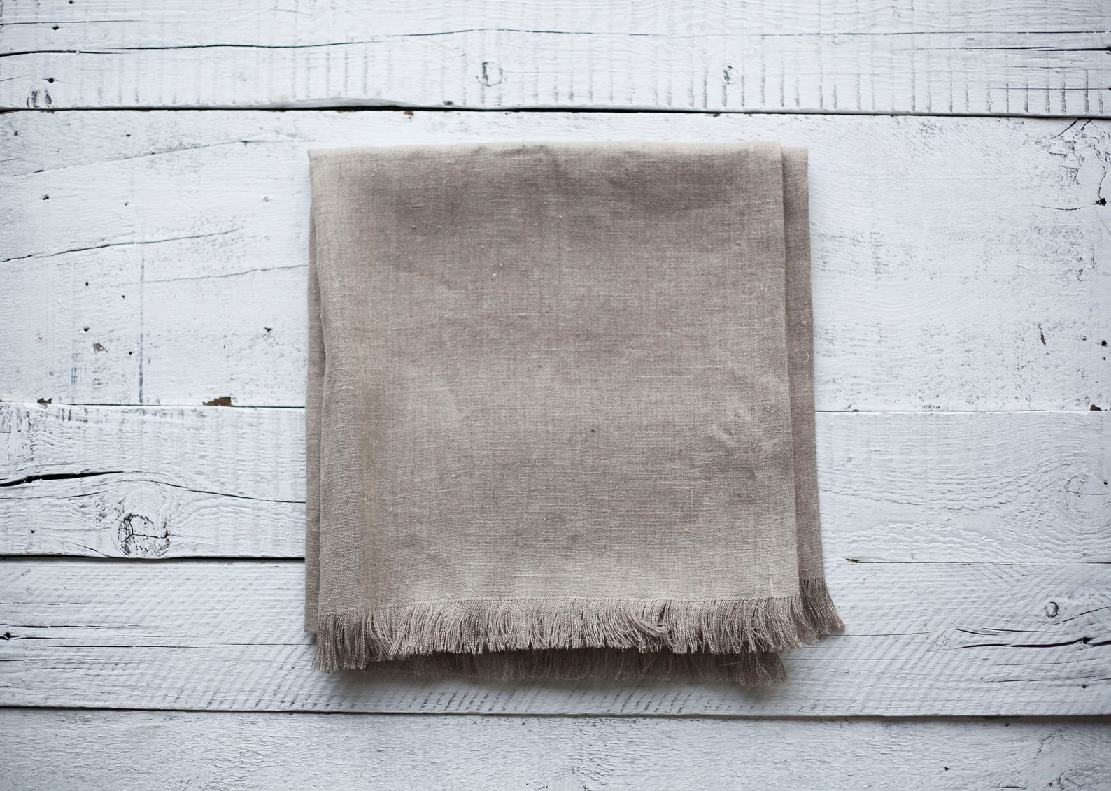 Linen Blanket Natural Linen Throw Fringed Blanket Rough | Etsy