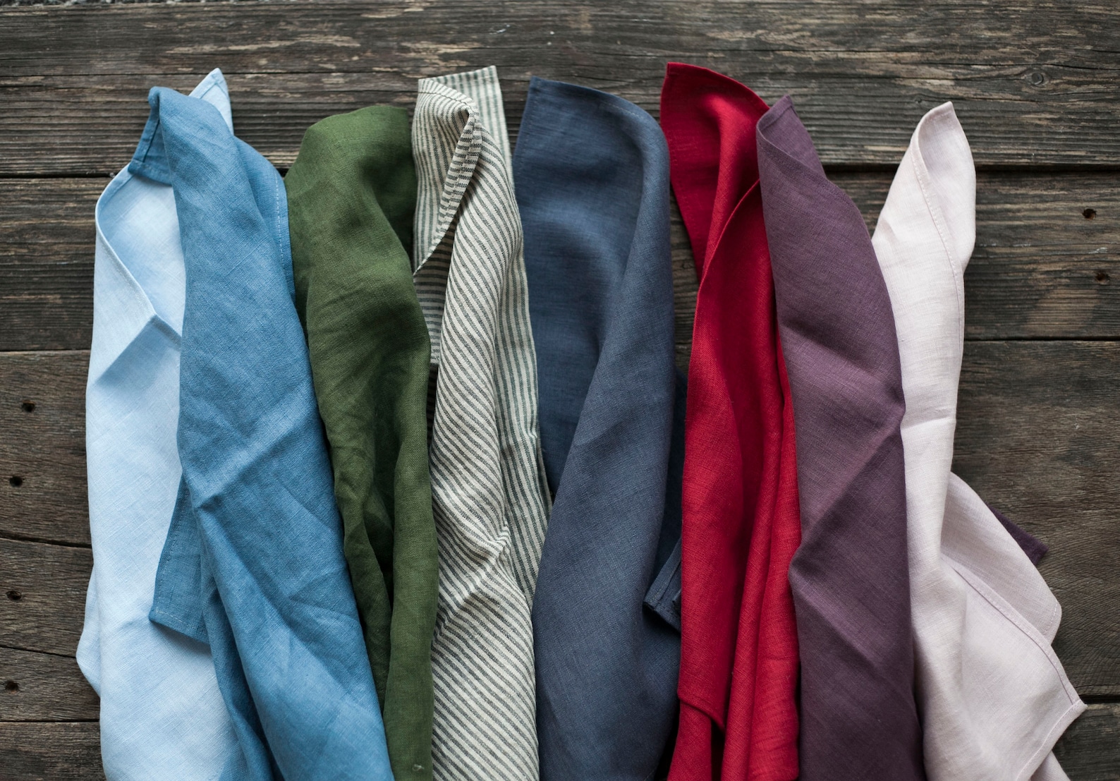 Dark Gray Linen Napkins Stonewashed Napkins Bulk Many Colors | Etsy