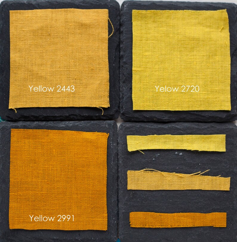 Stonewashed Yellow Linen Napkins: Softened Cloth, 18x18 Inch - Etsy