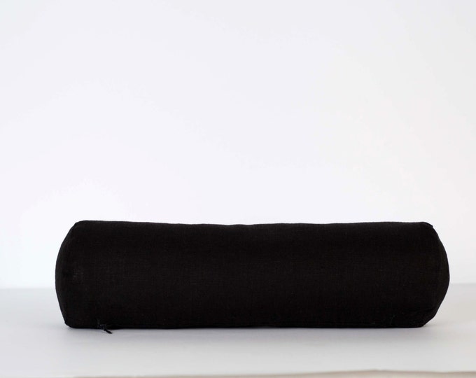 Luxury Boucle Bolster Pillow: Cylinder Lumbar Cushion With Piping ...