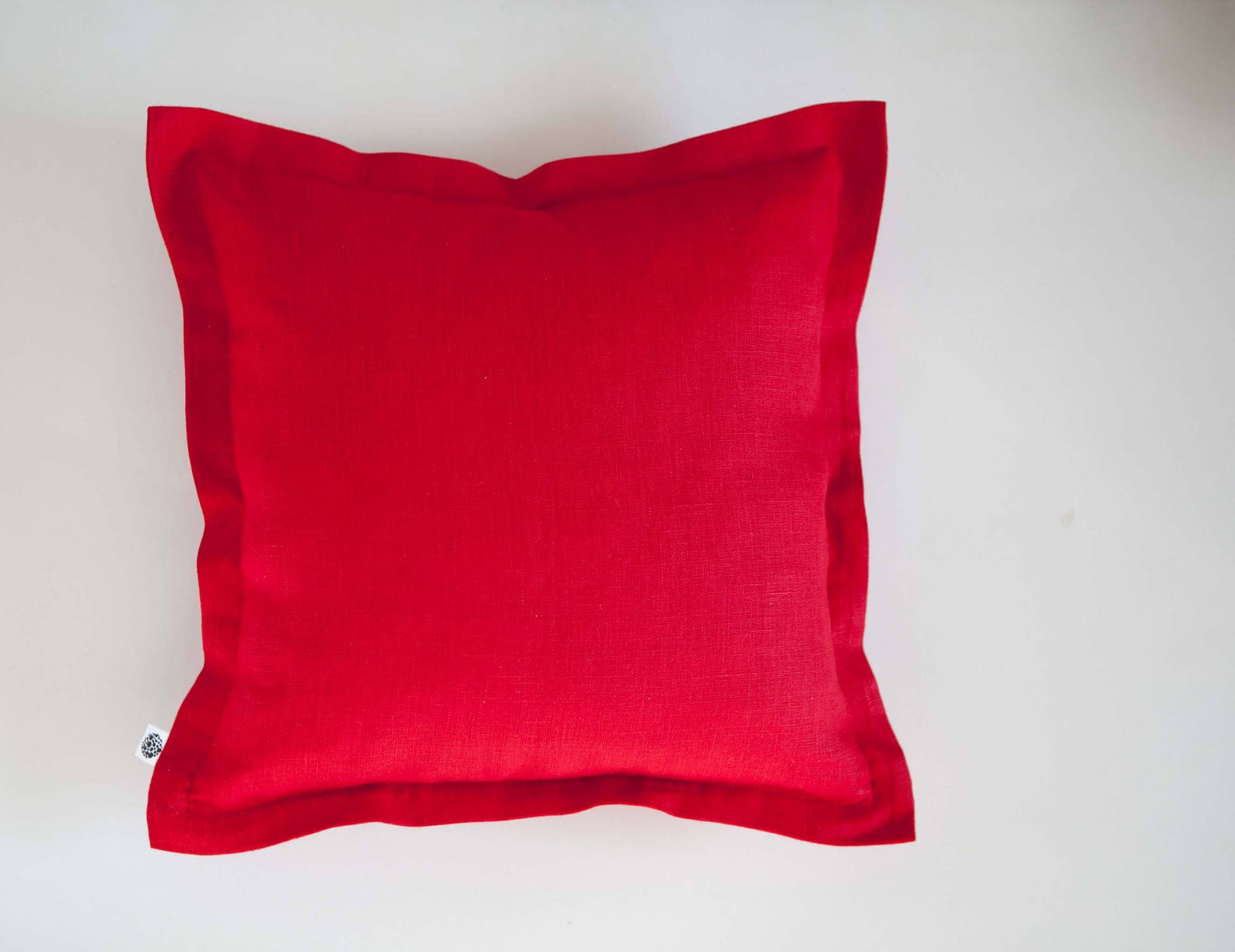 Red Pillow Cover Red Linen Pillow Red Cushion Cover Red - Etsy